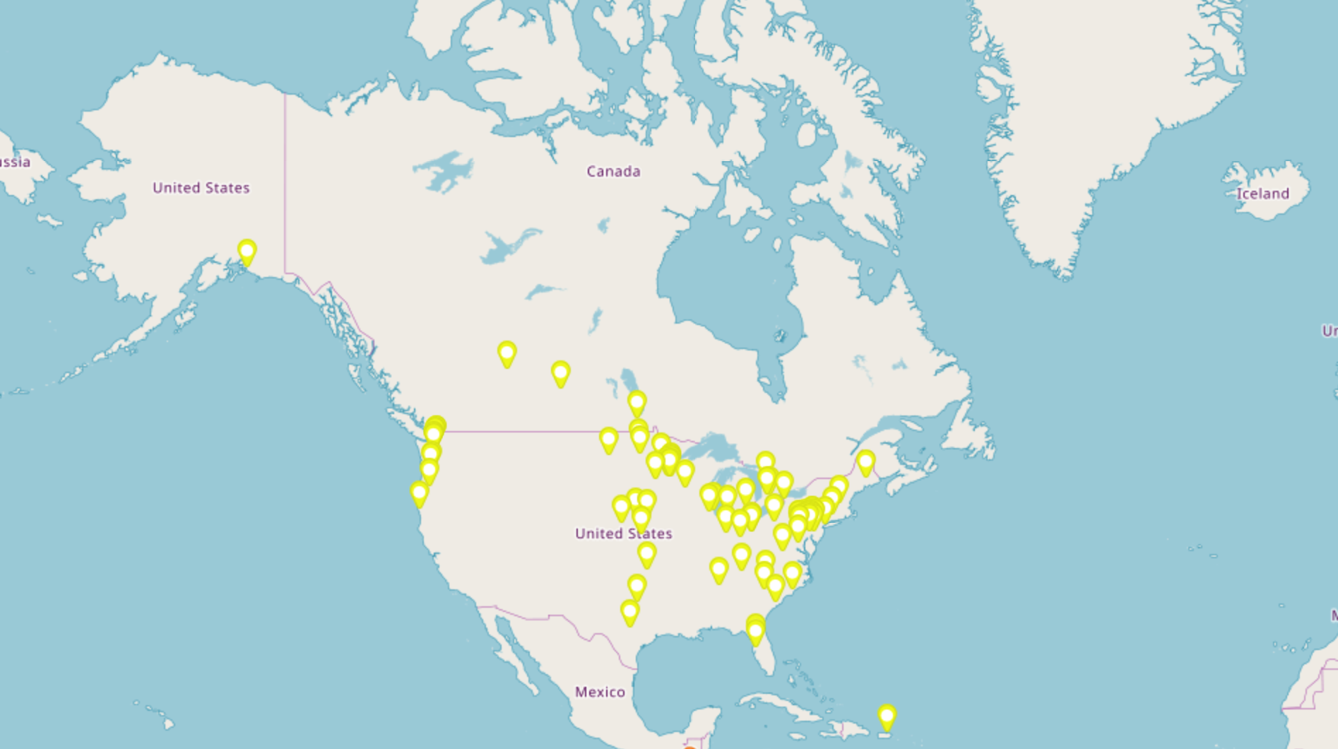 Map | The Deaconess Community of the ELCA